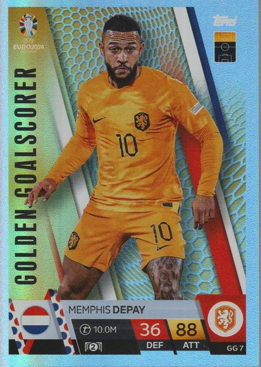 EURO 2024 Topps MATCH ATTAX GOLDEN GOALSCORER GG 7 M. DEPAY | Kaufen ...