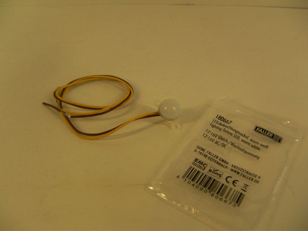 Faller H0 180667 Beleuchtungssockel, LED, warm weiss (Neu und ...