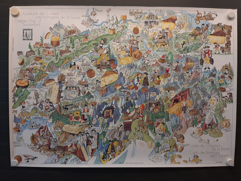Plakat Schulwandbild Käsekarte der Schweiz | Kaufen auf Ricardo Plakat Schulwandbild Käsekarte der Schweiz | Kaufen auf Ricardo