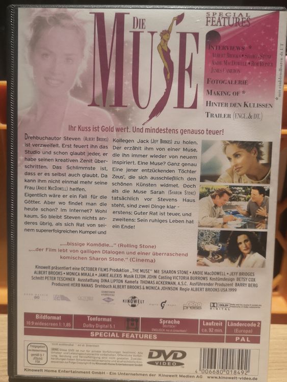 Die Muse - Jeff Bridges, Sharon Stone (Gebraucht) in Oberembrach für ...