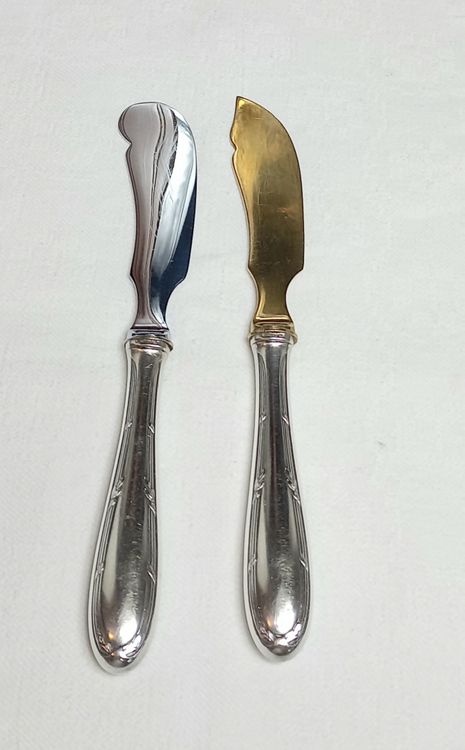 Vintage Buttermesser Set, Silber & Gold, Top Zustand! (Gebraucht) in ...