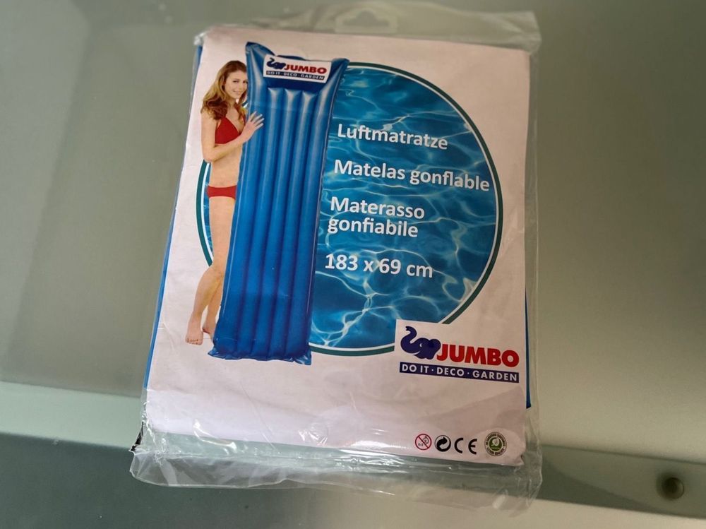 Jumbo Luftmatratze 183x63cm bis 80 Kg | Kaufen auf Ricardo