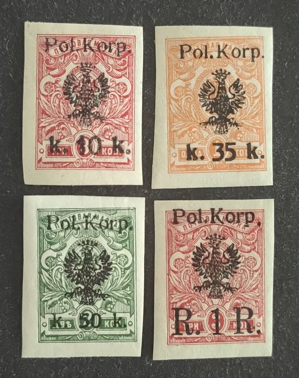 Polen - Russland BM, Ovpt.Polnisches Militärkorps, LoT (*) | Kaufen auf ...