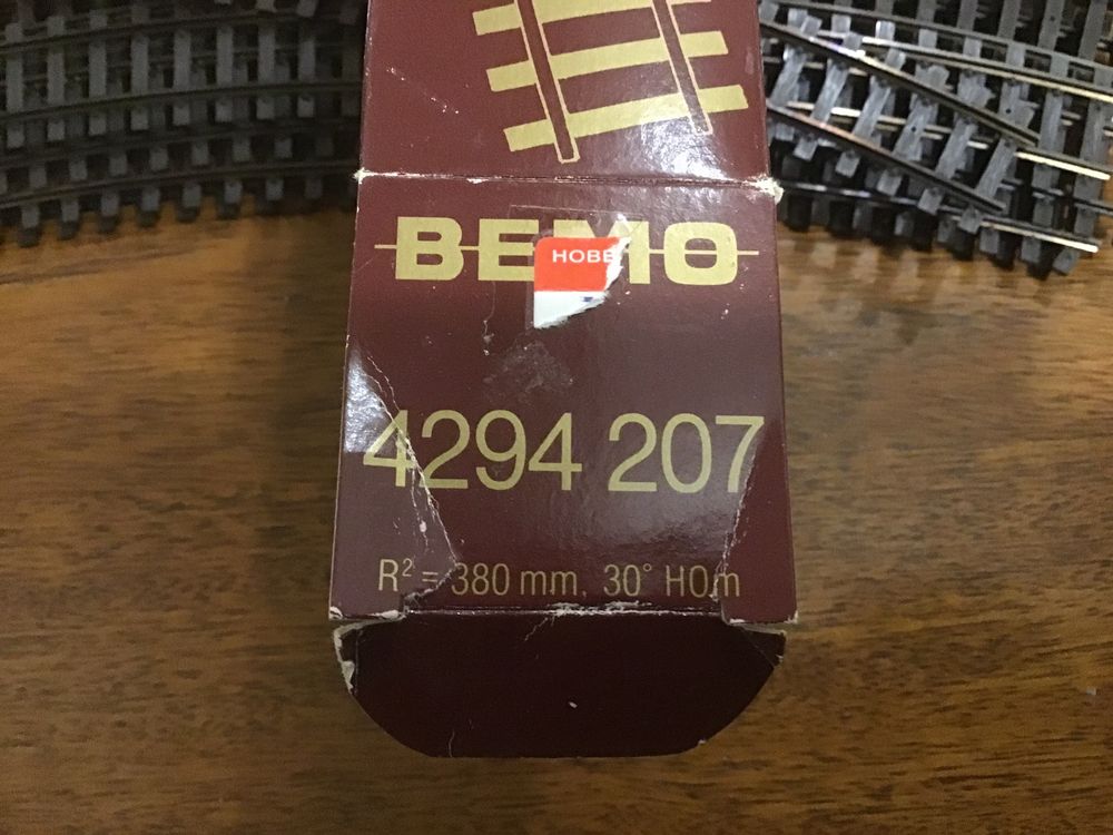 11 Rails courbes, R380mm, 30°, BEMO 4294 207 (Neu (gemäss Beschreibung ...