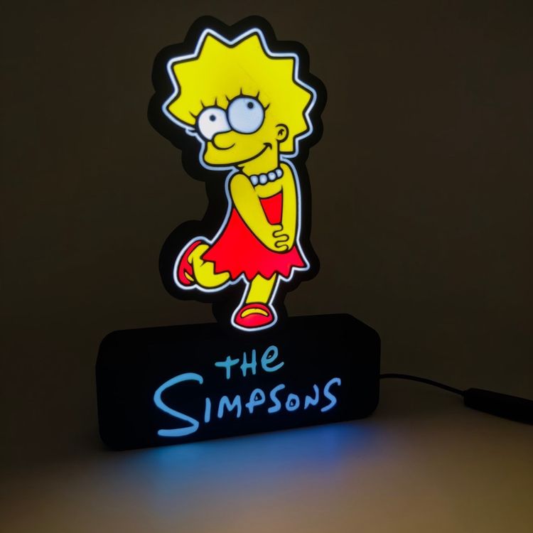 Lightbox lampe led SIMPSONS LISA RGB | Kaufen auf Ricardo