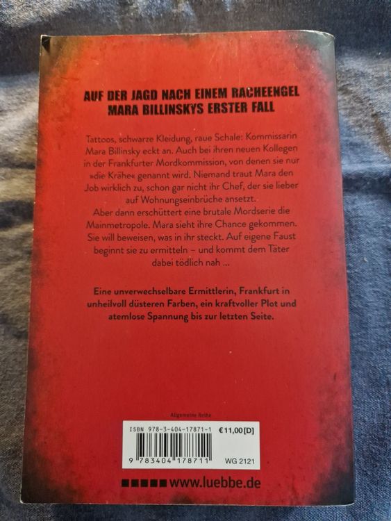 Leo Born Blinde Rache Mara Billinsky 1 Frankfurt Thriller (Gebraucht) in Neuhausen am Rheinfall ...