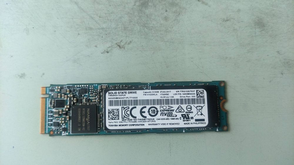 Disque SSD M2 , NVMe 512GB toshiba | Kaufen auf Ricardo