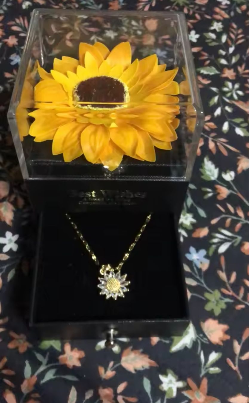 coffret cadeau tournesol + collier (Neu und originalverpackt) in ...