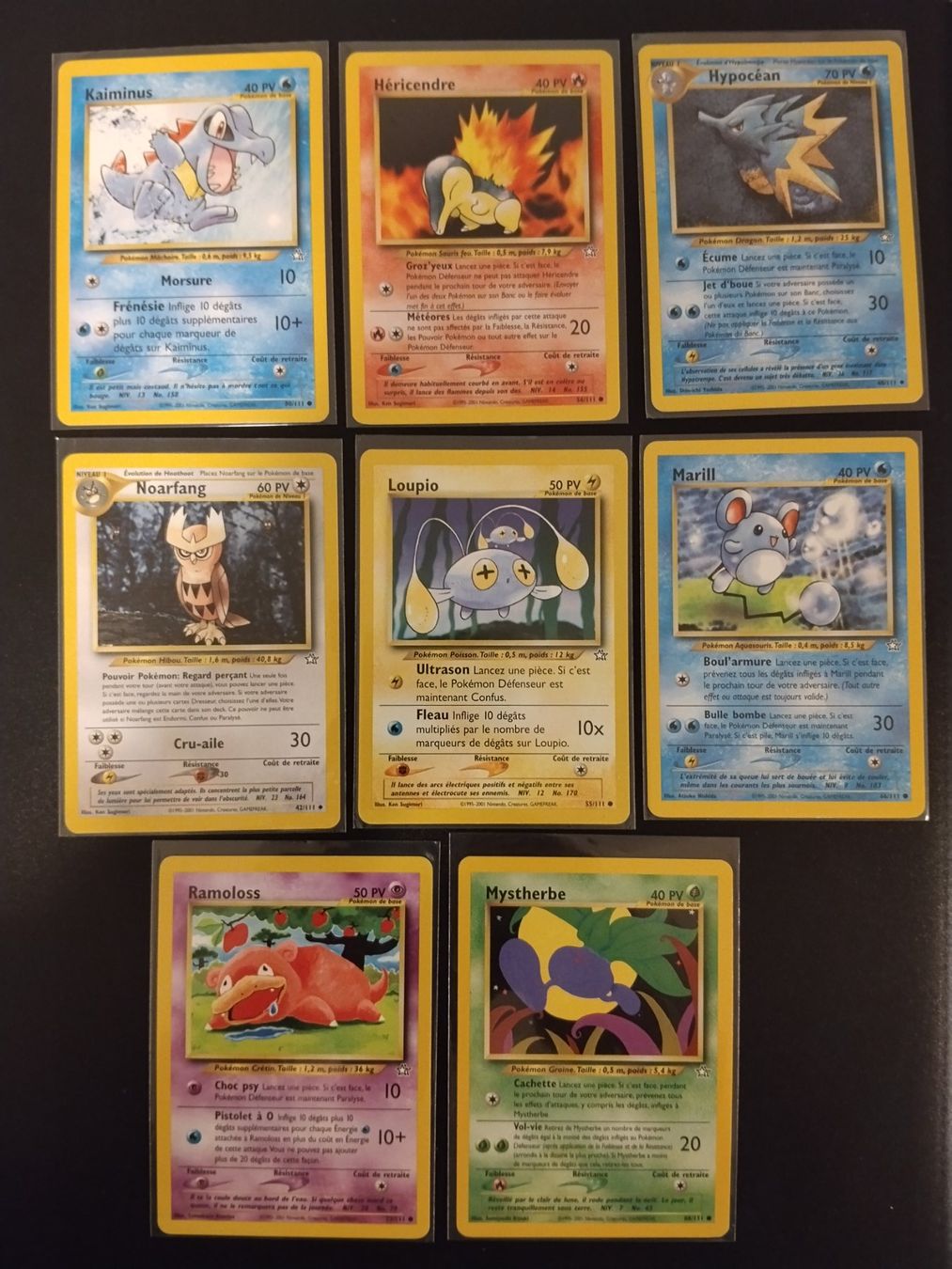 Pokémon Néo Genesis: lot de 8 cartes FR (D'occasion) à Palézieux ...