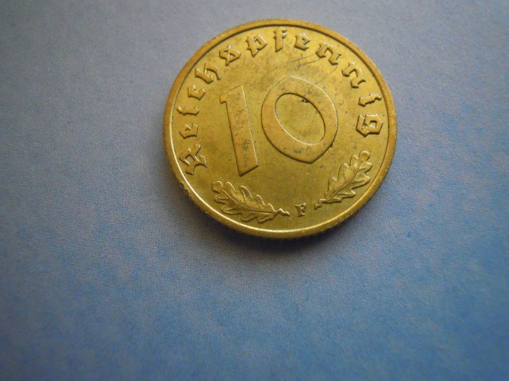 10 Reichspfennig F 1939 Top / UNZ (Neu (gemäss Beschreibung)) in Kriegstetten für CHF 5 – mit ...