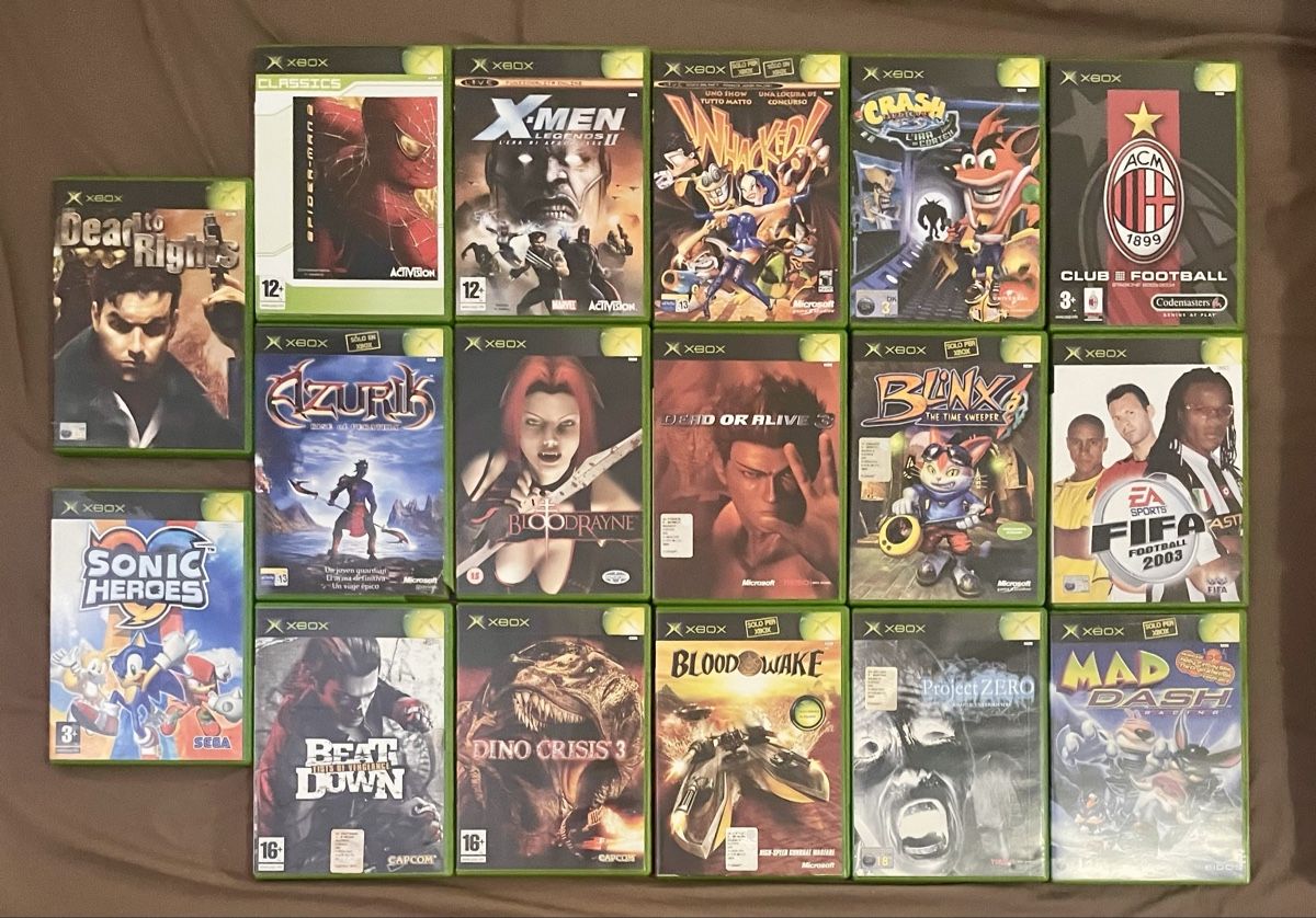 Xbox Classic + 2 Controller Duke +17 giochi rari tested pass (Gebraucht ...