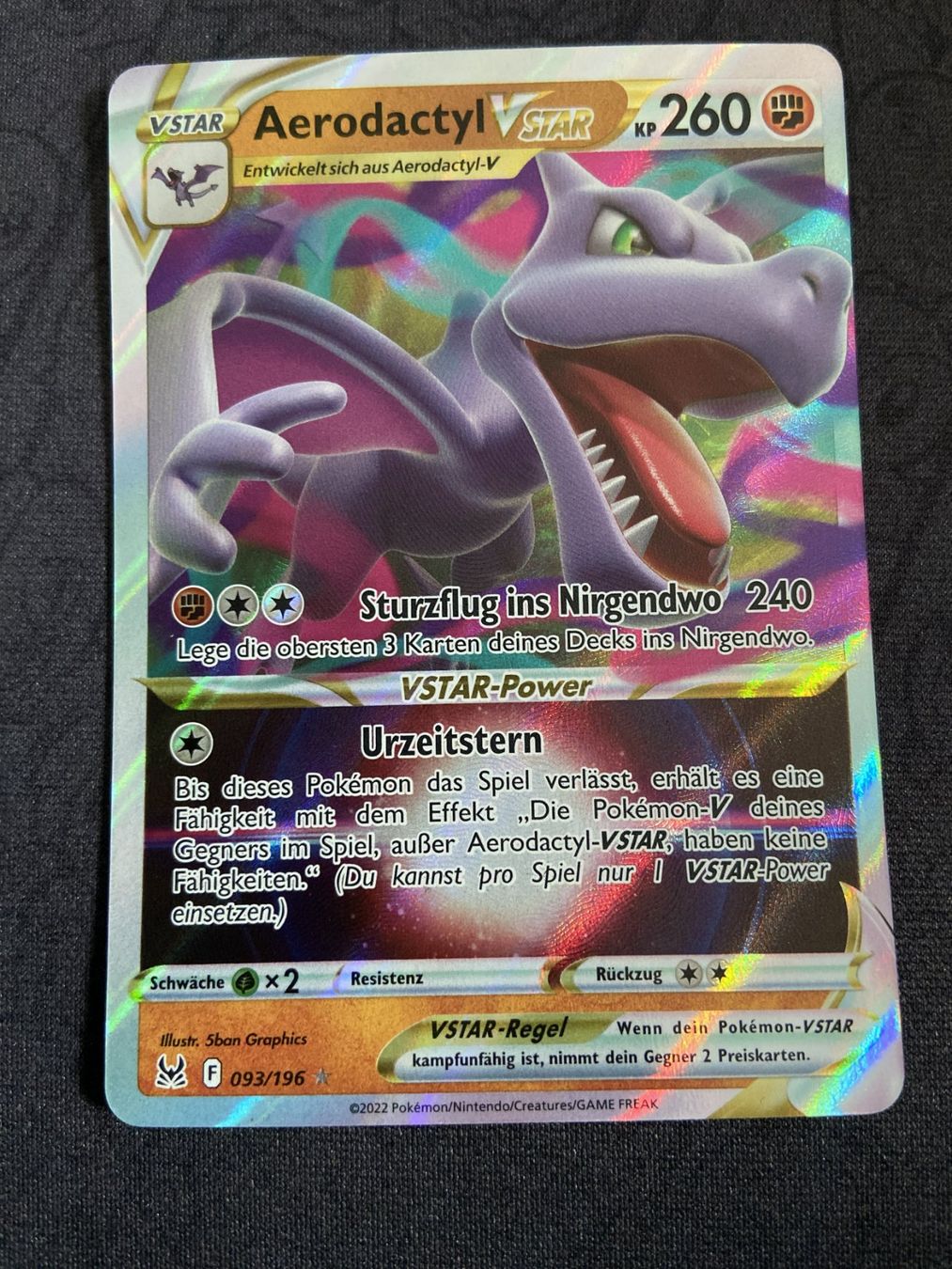 Aerodactyl VSTAR 93/196 Verlorener Ursprung (Neu (gemäss Beschreibung ...