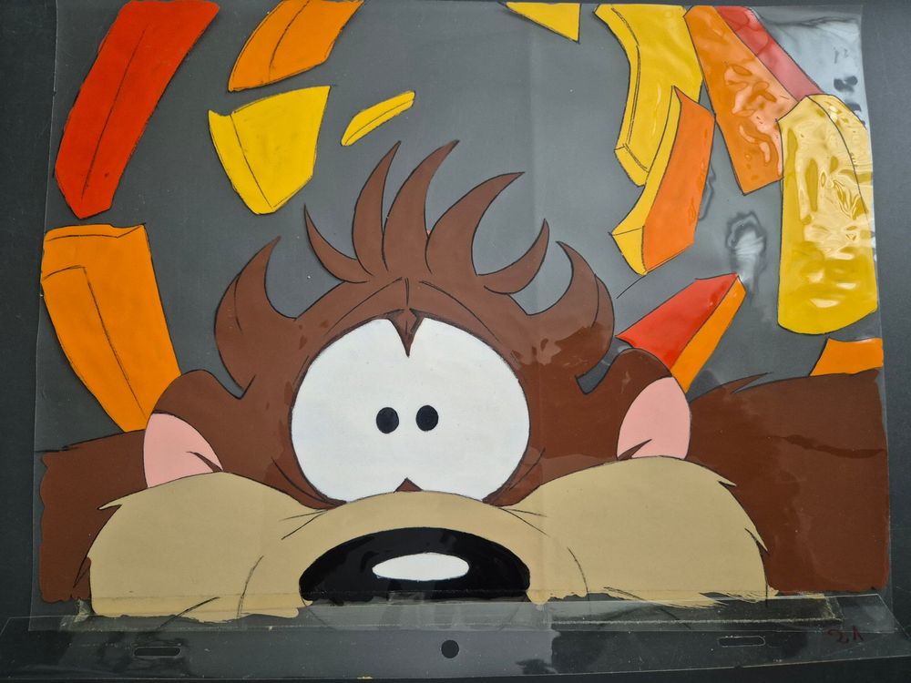 Tasmanian devil animation cel TAZ cartoons Warner Bros (Gebraucht) in ...