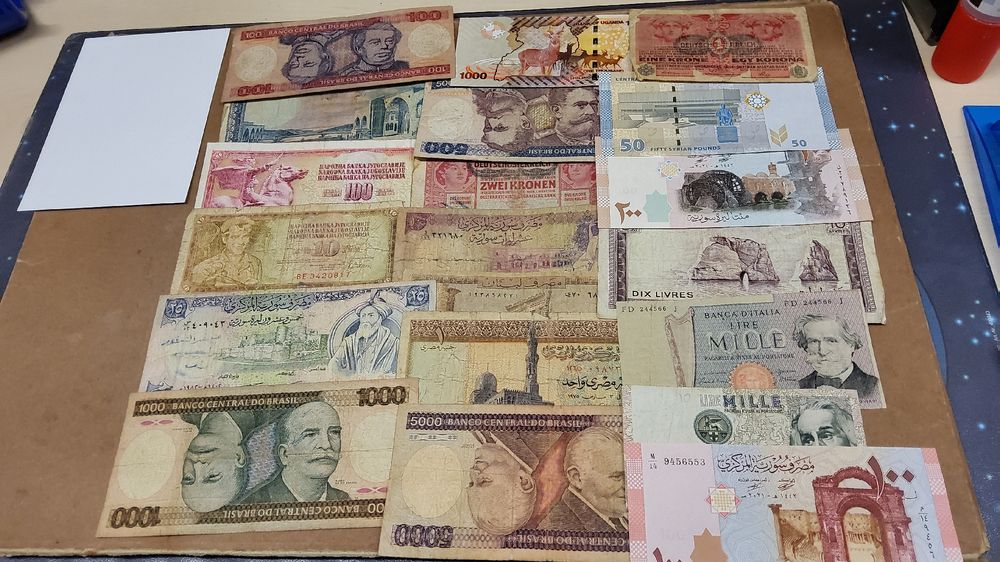 Konvolut alte Banknoten/Geldscheine diverse Länder 20x (Gebraucht) in ...