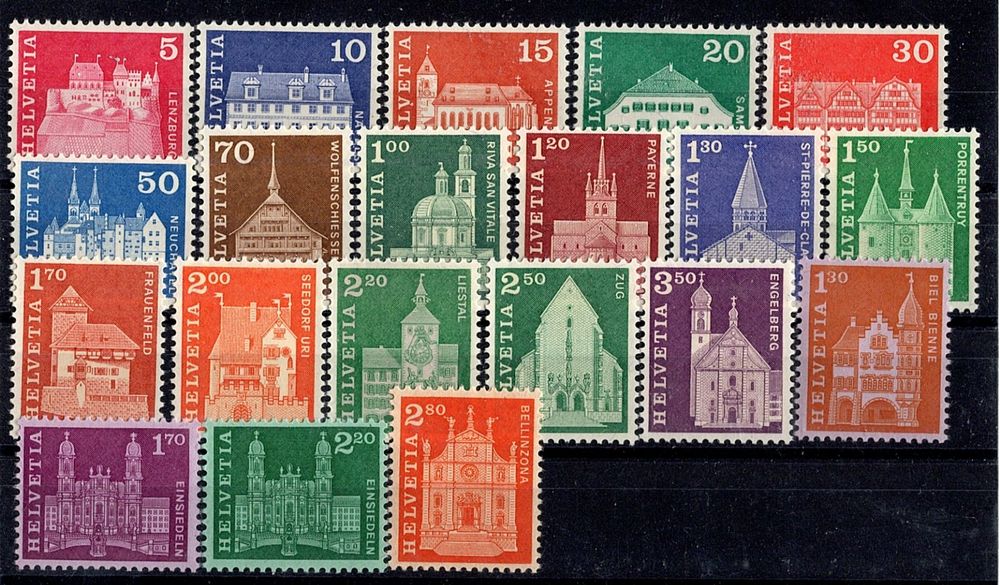 Baudenkmäler 1963/1968 ** (780) (Neu (gemäss Beschreibung)) in Burgdorf für CHF 22 – mit ...