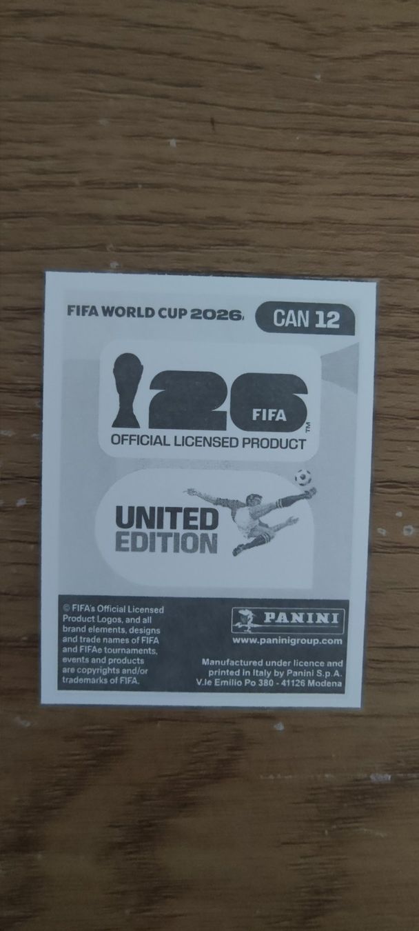 Panini FIFA World Cup 2026 Sticker - CAN 12 - Jonathan Osori (Neu und ...