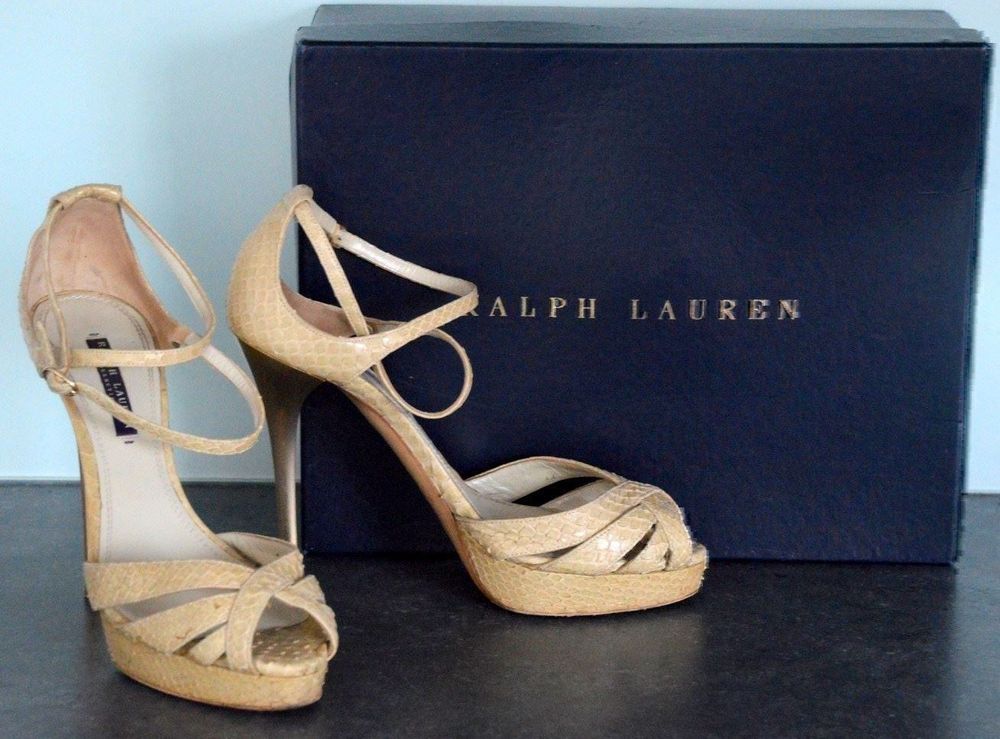 Sandalen / Sandales Ralph Lauren Jeanne Python .39 (Gebraucht) in ...