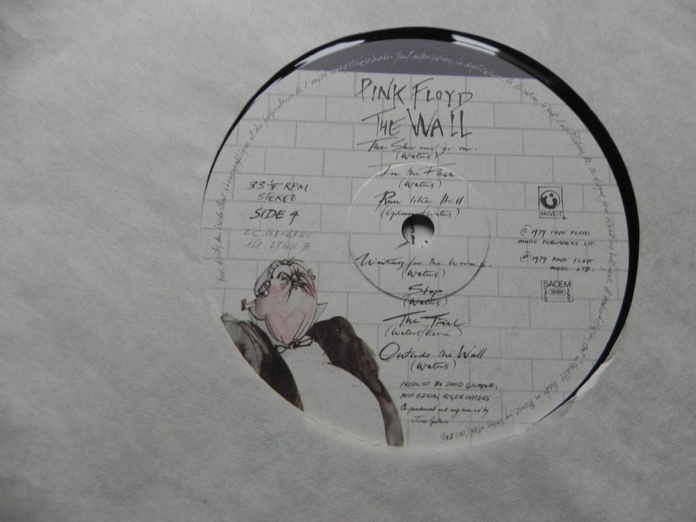 Doppel LP Prog. Psych. Rock Band Pink Floyd 1979 The Wall (Gebraucht ...