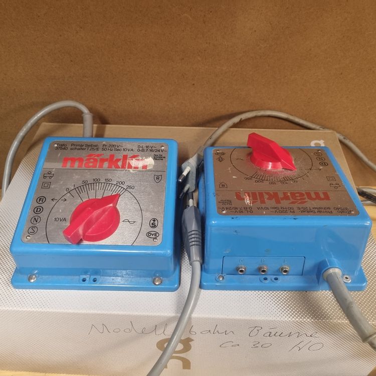 2x Märklin Trafo 37540 Modellbahn H0 16V Gleichstrom (Gebraucht) in ...