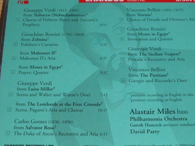 Alastair Miles, David Perry - Rossini, Bellini, Gomes, Verdy (Gebraucht ...