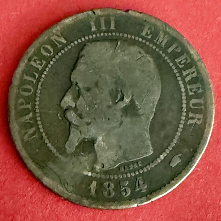 Napoleon III. Emperor 1854 Basel Münze Selten Top! (Gebraucht) in ...