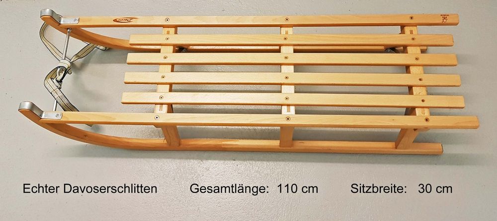 Echter Davoser Holzschlitten (Neu (gemäss Beschreibung)) in Neerach für ...