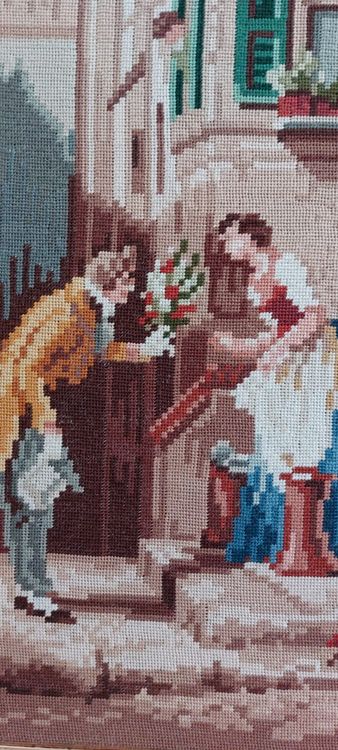 Petite point gobelin von Carl Spitzweg der ewiger Hochzeiter (Gebraucht) in Dübendorf für CHF 89 ...