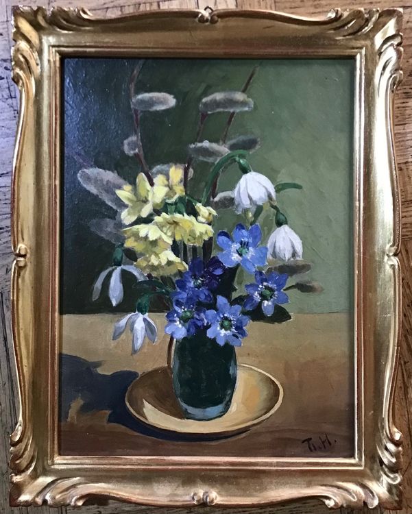 Stilleben Gemälde Monogrammiert (Gebraucht) in Root für CHF 15 – mit Lieferung auf Ricardo kaufen