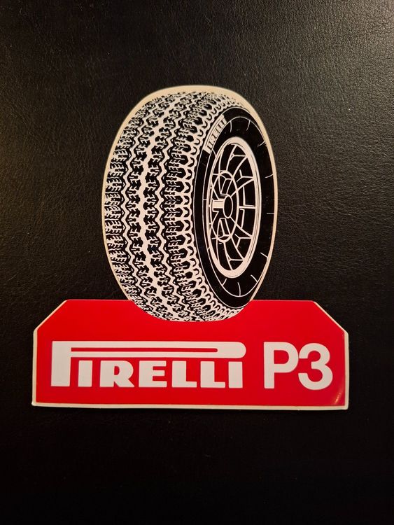 Vintage Rar Sticker Pirelli P3 (80er Jahre) (Neu (gemäss Beschreibung ...