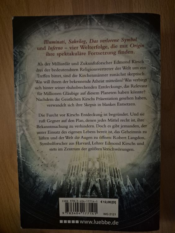 Dan Brown - Origin: Spannender Thriller für kalte Tage! (Gebraucht) in ...