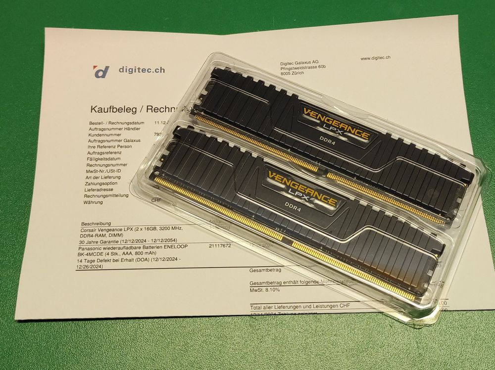 Corsair Vengeance LPX 32GB (2x16GB) DDR4 3200 MHz RAM (Gebraucht) in ...