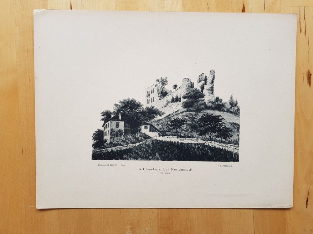 Lichtdruck Litho. von Schlossberg bei Neuenstadt (Bern) (Gebraucht) in Walterswil BE für CHF 1 ...