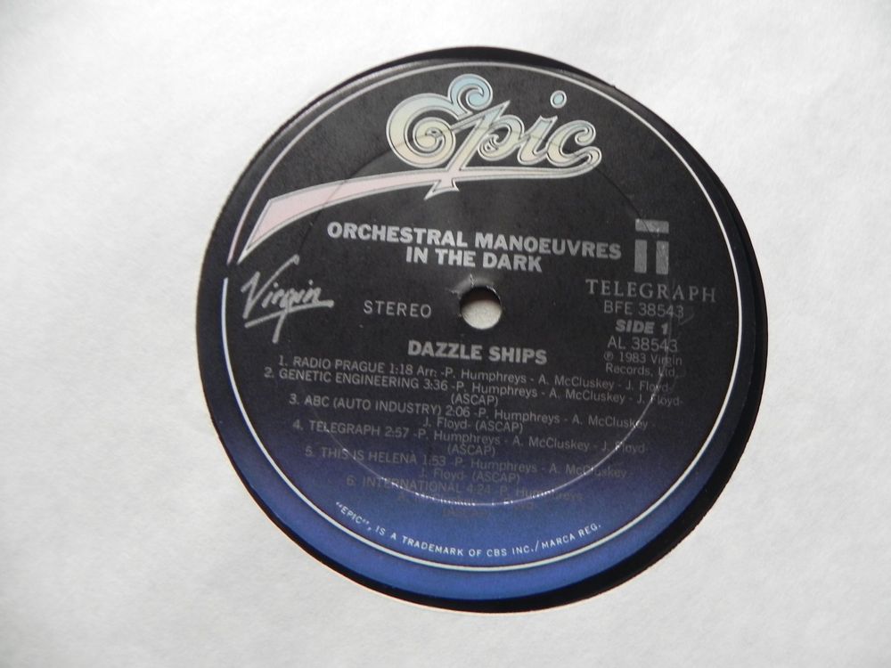 LP brit. New Wave Synth Pop Band OMD 1983 Dazzle Ships (Gebraucht) in ...