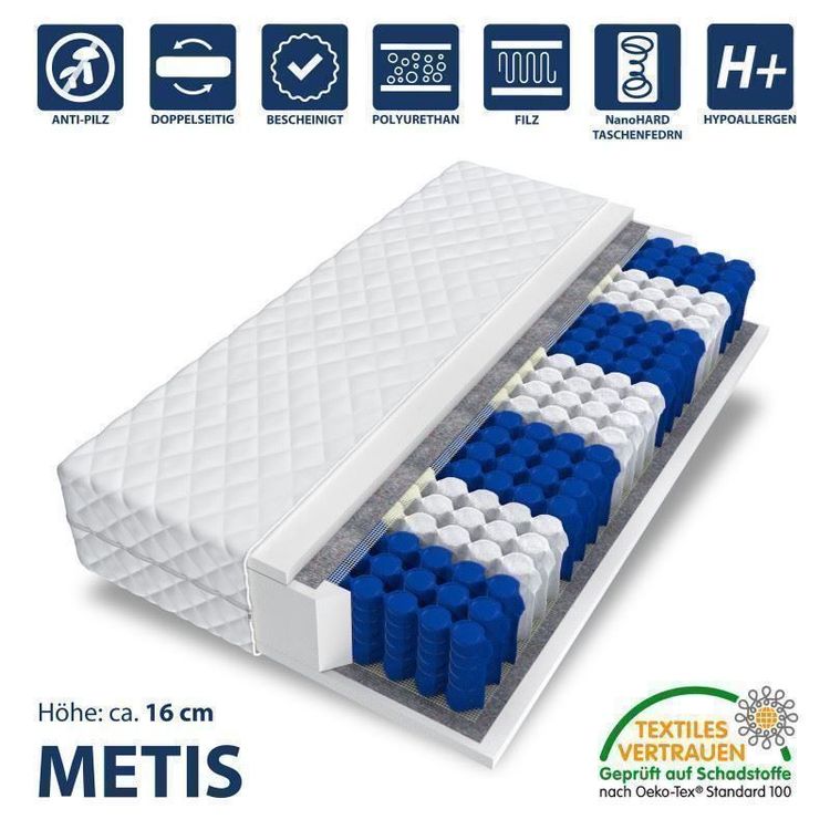 Matratze 80x200 - METIS 7 Zonen H3 | Kaufen auf Ricardo