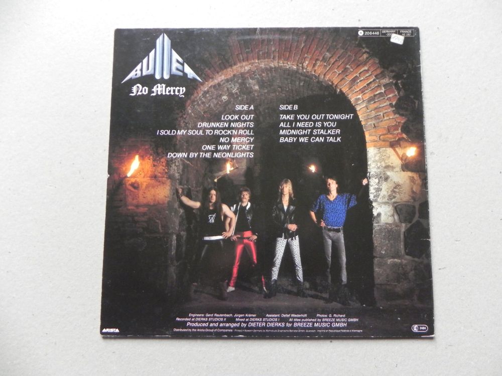 LP Germany Heavy Metal Band Bullet 1984 No Mercy (D'occasion) à Siebnen ...