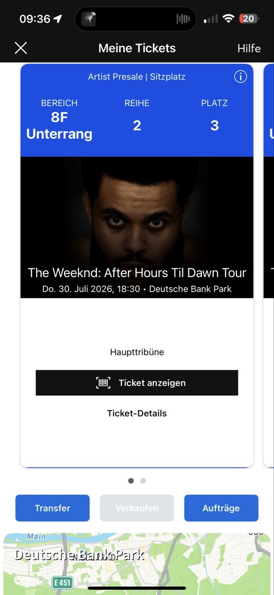 2 Tickets The Weeknd After Hours Til Dawn Tour, 30.Juli (Gebraucht) in ...