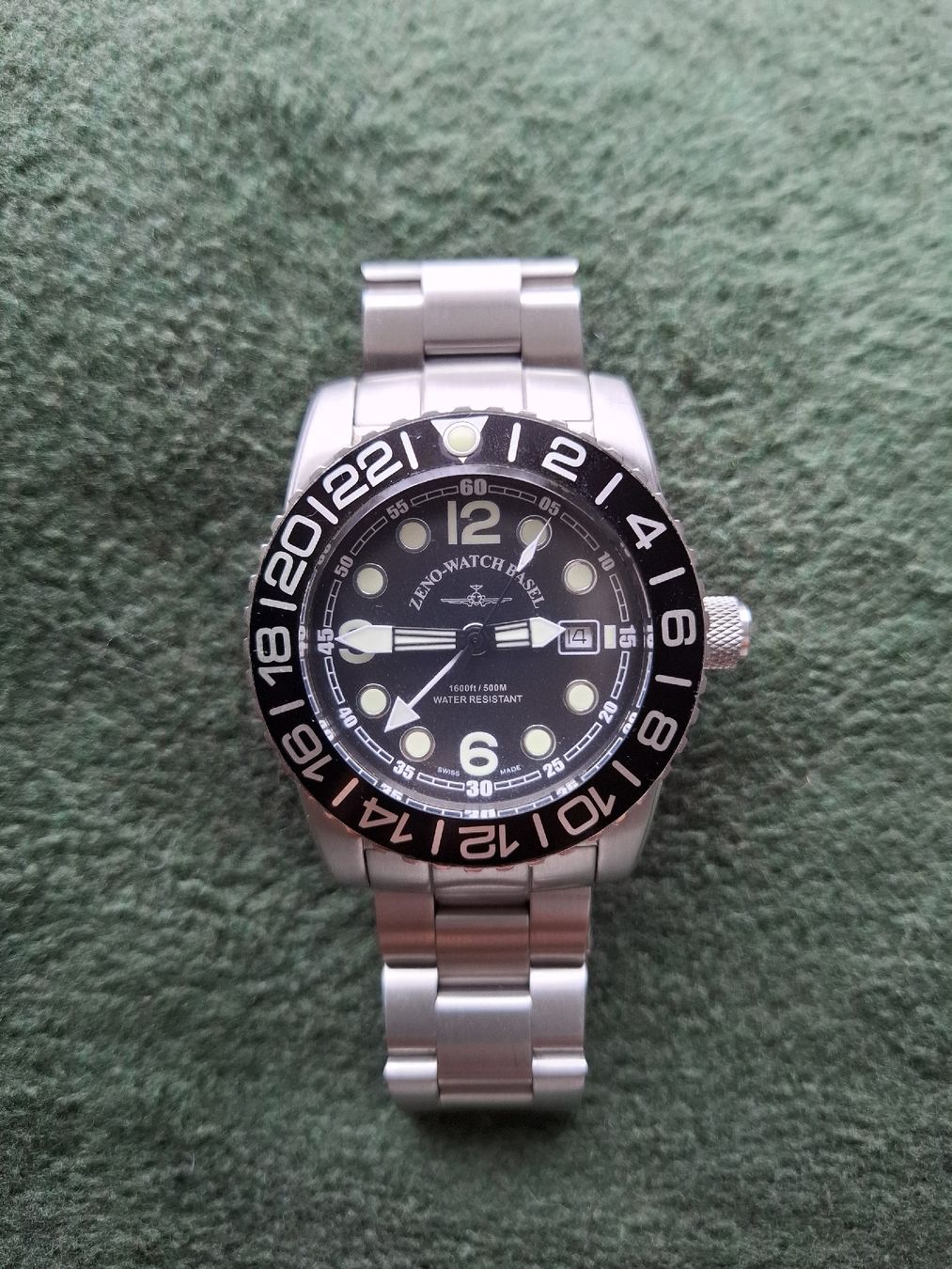 Zeno-Watch Basel Airplane Diver GMT 6349 515 24H – (Gebraucht) in ...