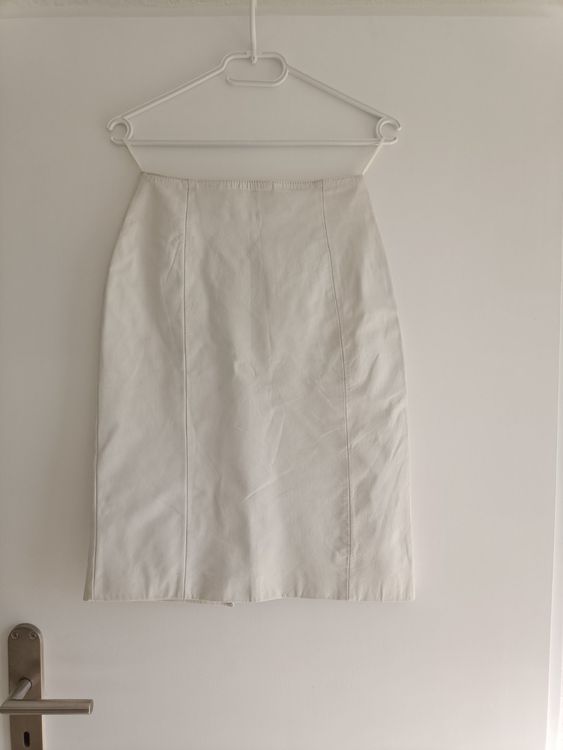 80er Echtes Leder Vintage Rock XS S weiss | Kaufen auf Ricardo