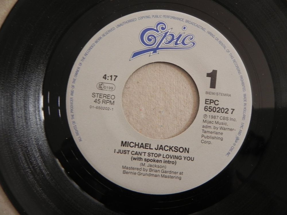 Single USA Pop Rock Soul Funk Michael Jackson 1982 I Just .. (Gebraucht ...
