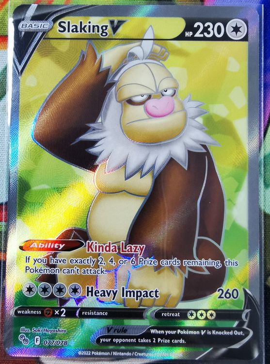 Pokemon Slaking V 077/078 Pokemon Go EN | Kaufen auf Ricardo