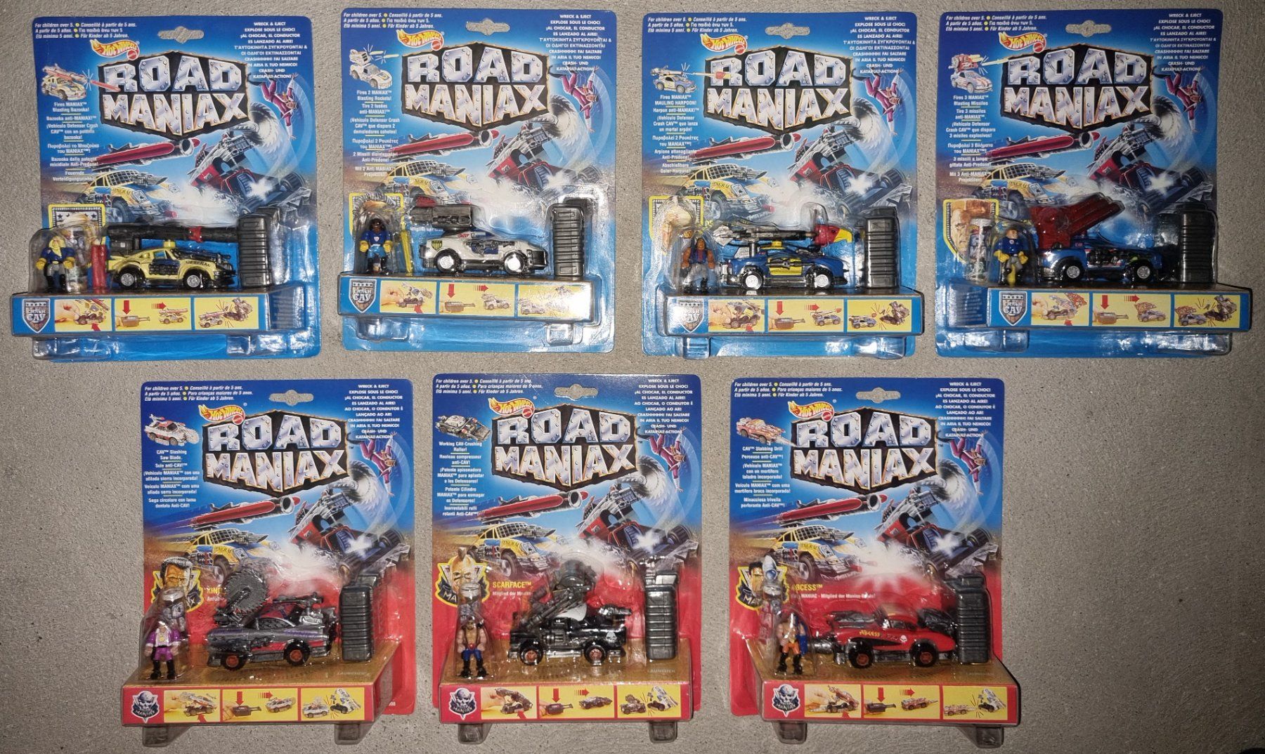 Hot Wheels Road Maniax Liberty Base & Cars, neu, Set, OVP! (Neu und ...