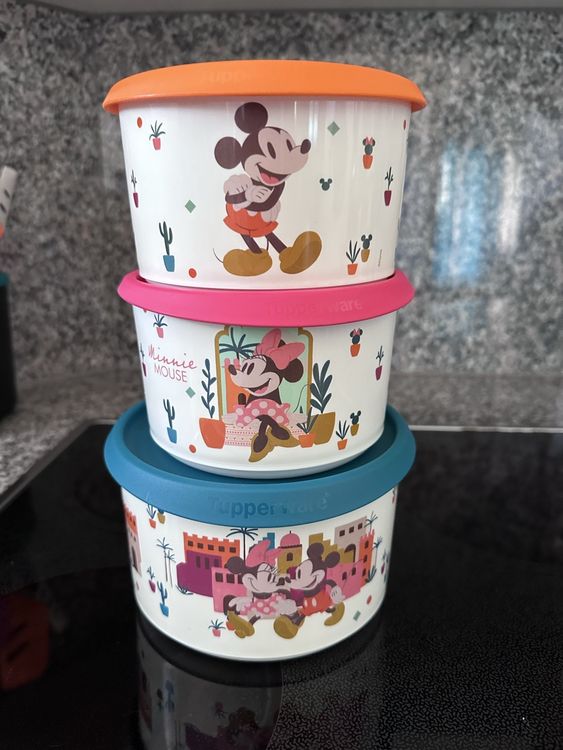 3er Set Tupperware Disney Mickey Mouse Retro Dose Boxen (Gebraucht) in ...