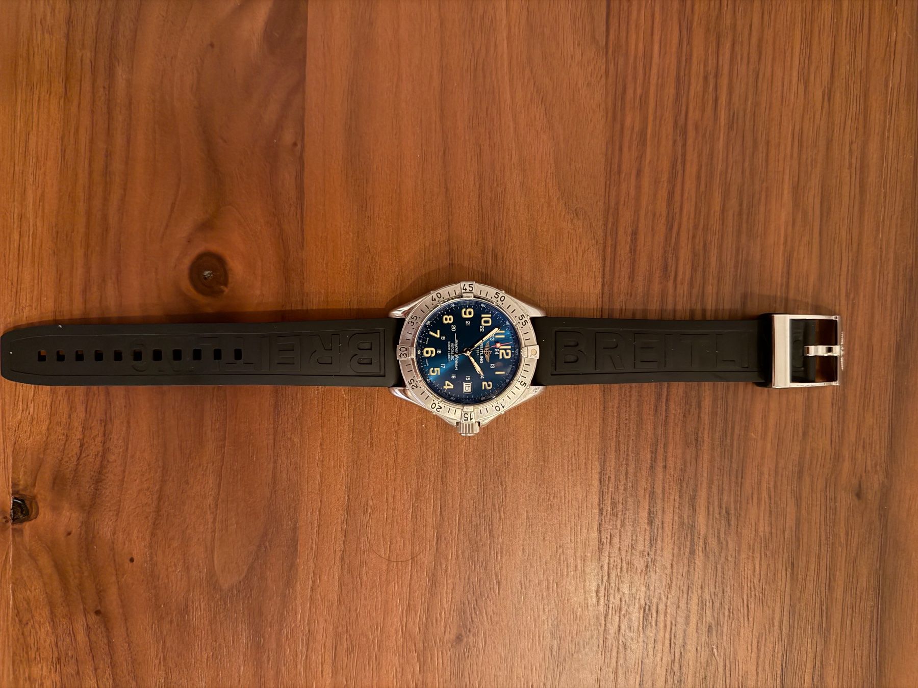 Breitling Superocean Pro Diver Uhr Black Rubberband Swiss... (Gebraucht ...