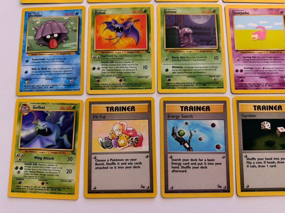 Fossil 20 Pokémon Karten Bundle WOTC 1999 Vintage (Gebraucht) in Luzern ...