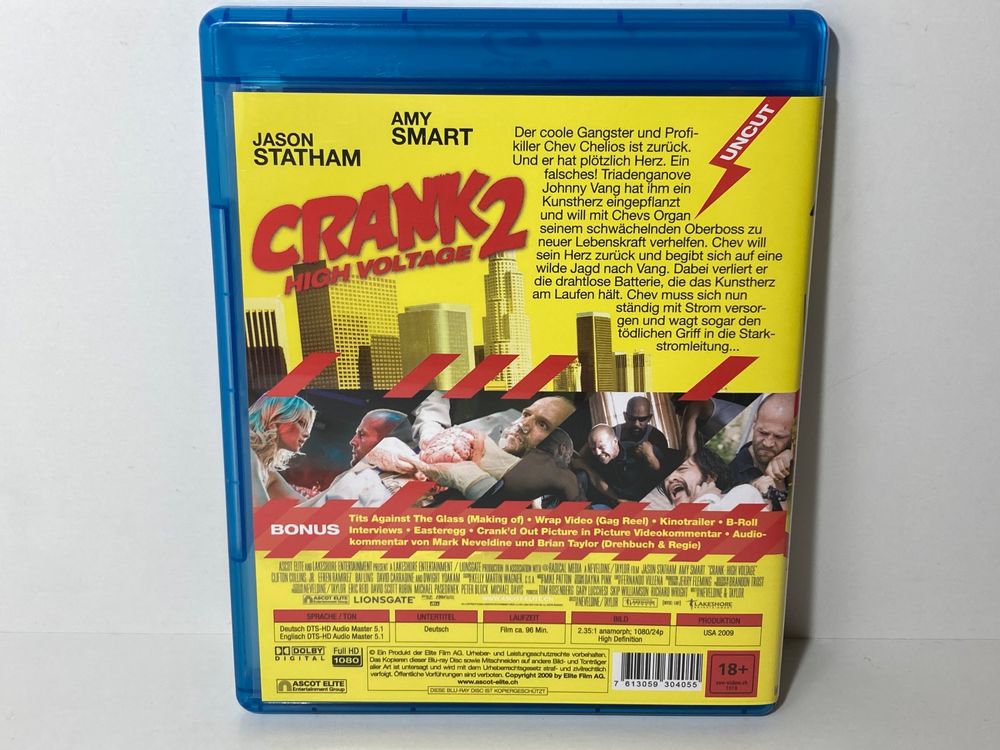 Crank 1+2 Blu Ray Uncut (Gebraucht) in Wilderswil für CHF 7.9 – mit Lieferung auf Ricardo kaufen