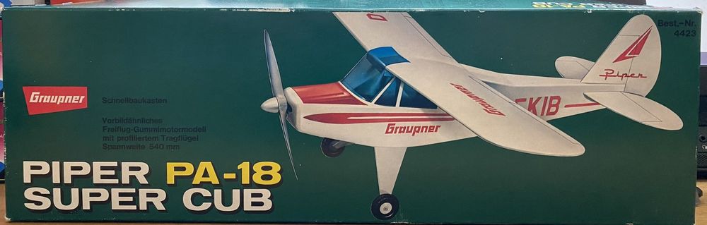 Piper PA-18 Super Cub Gummimotormodell - Graupner OVP (Neu (gemäss ...
