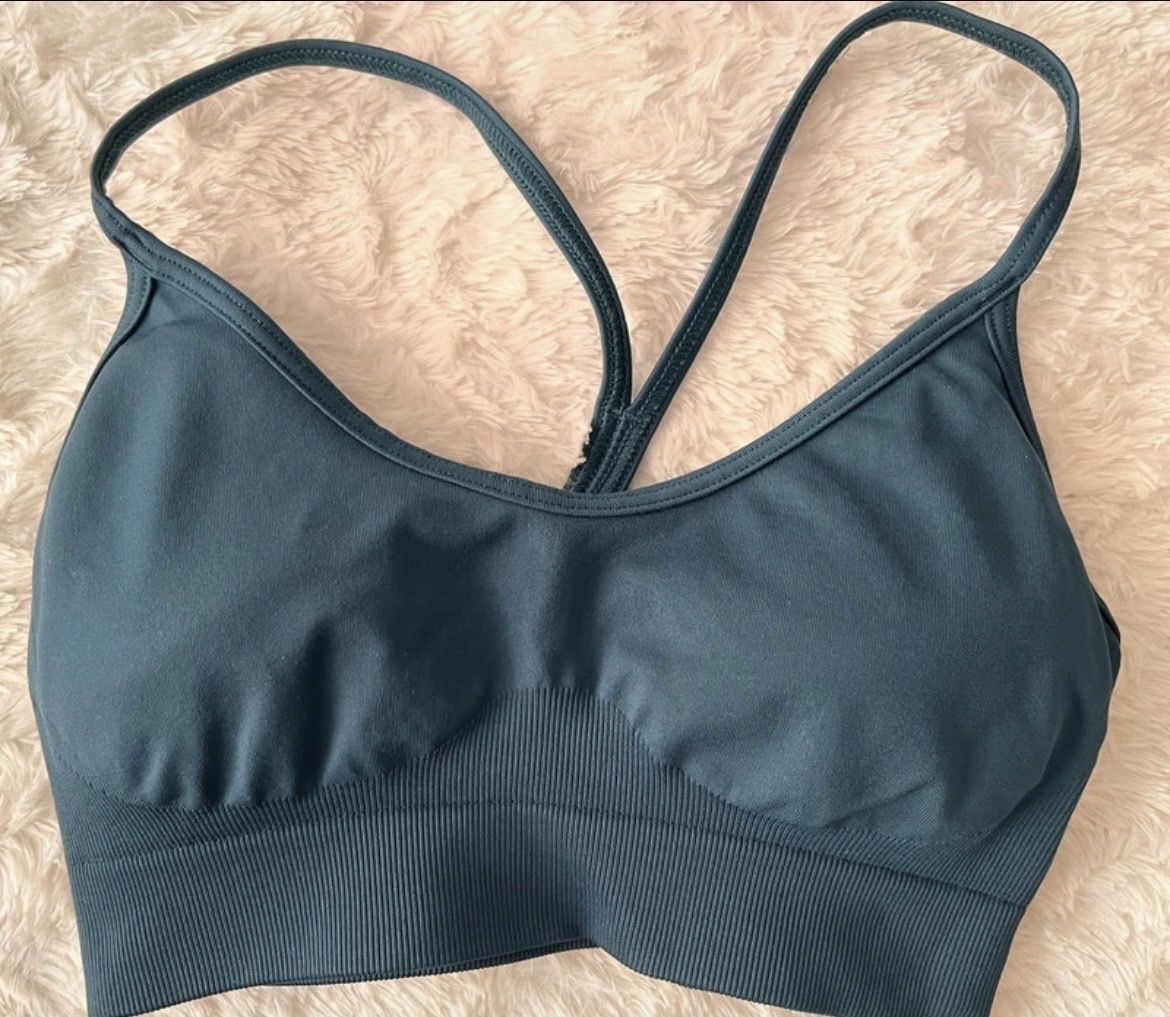 Gymshark Sweat Seamless Sports Bra S Green Neu (Neu (gemäss ...