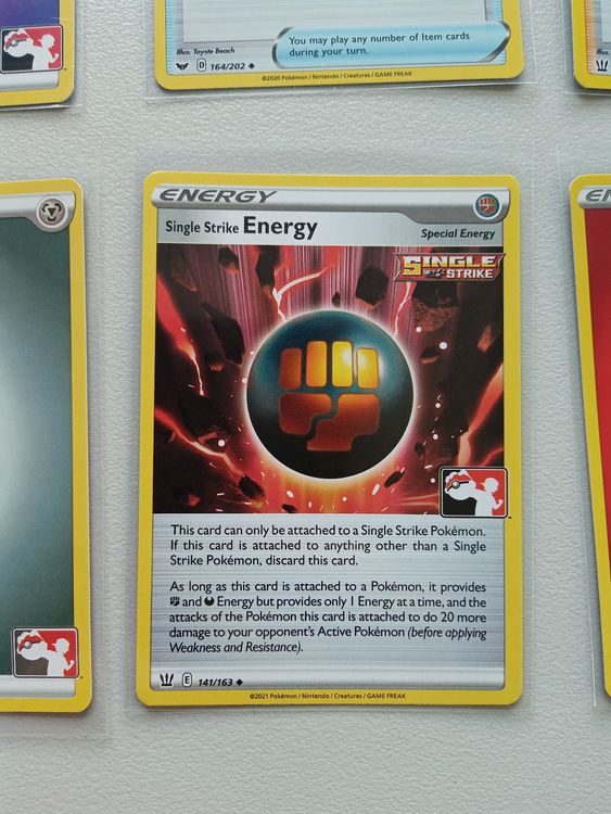 single Strike Energy - Pokemon TCG Prize Pack Stamp Stempel (Gebraucht ...