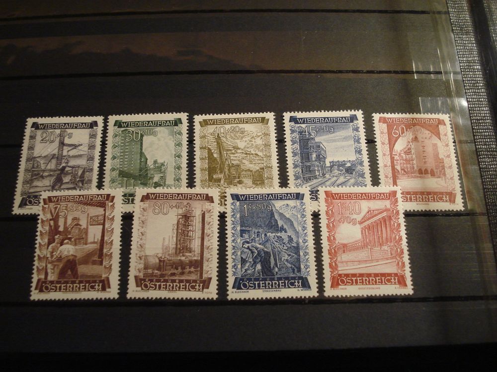 Österreich Satz 1947, Wiederaufbau ** (Gebraucht) in Niederwil AG für CHF 1 – mit Lieferung auf ...