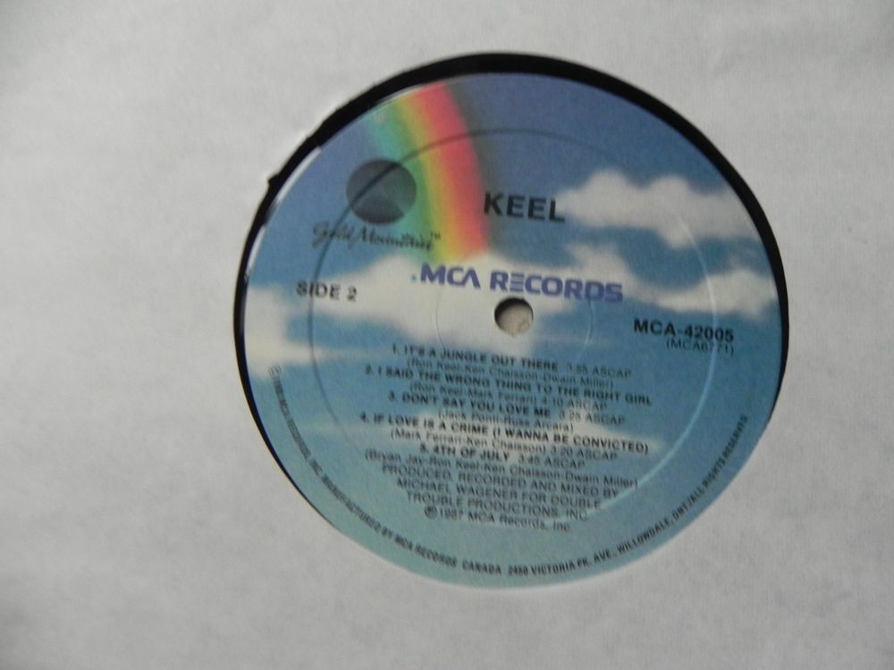 LP USA Heavy Metal Band Keel 1987 | Kaufen auf Ricardo